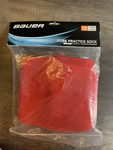 Bauer Hockey Core Red Practice Sock Senior S-M | eBay