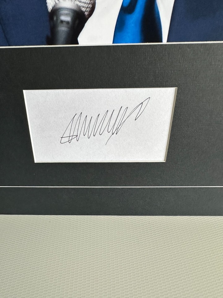President Donald Trump SIGNED SIGNATURE AUTOGRAPH Beautiful Framed ...