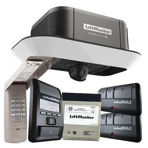 LiftMaster 87504-267 Belt Drive Opener, Wifi, Camera, LED, Battery Back ...