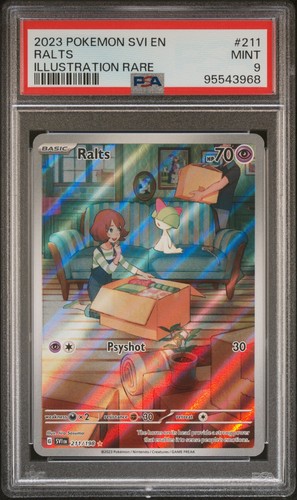 2023 POKEMON SVI EN-SCARLET & VIOLET ILLUSTRATION RARE #211 RALTS PSA 9 ...
