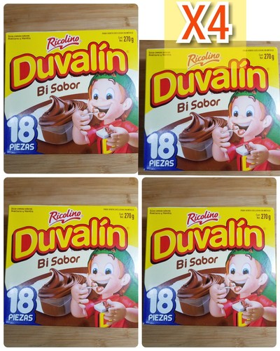 Duvalin Hazelnut & Vanilla Flavord 18-pcs 3 box Net Wt 9.5-0z Mexican ...