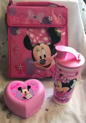 TUPPERWARE MINNIE MOUSE HEART SANDWICH KEEPER, LUNCH BAG, TUMBLER ...