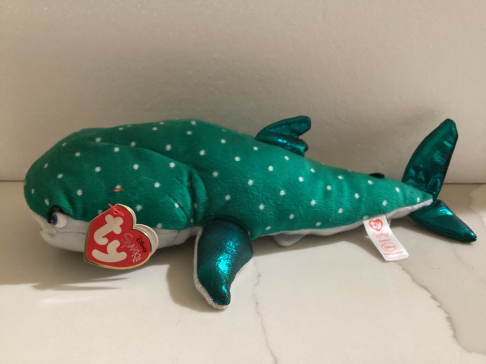 Ty Finding Dory Sparkle DESTINY WHALE SHARK Beanie Baby - 12" NEW | eBay