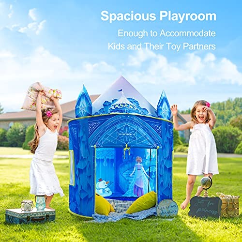 Princess Play Tent for Girls, Ice Castle Kids Tent Indoor and Blue ...