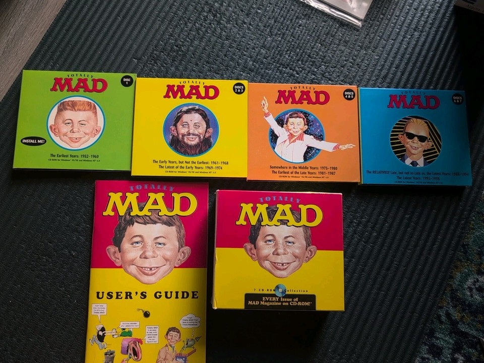 Totally MAD CD-ROM 1952 - 1998 digital User's Guide Included | eBay