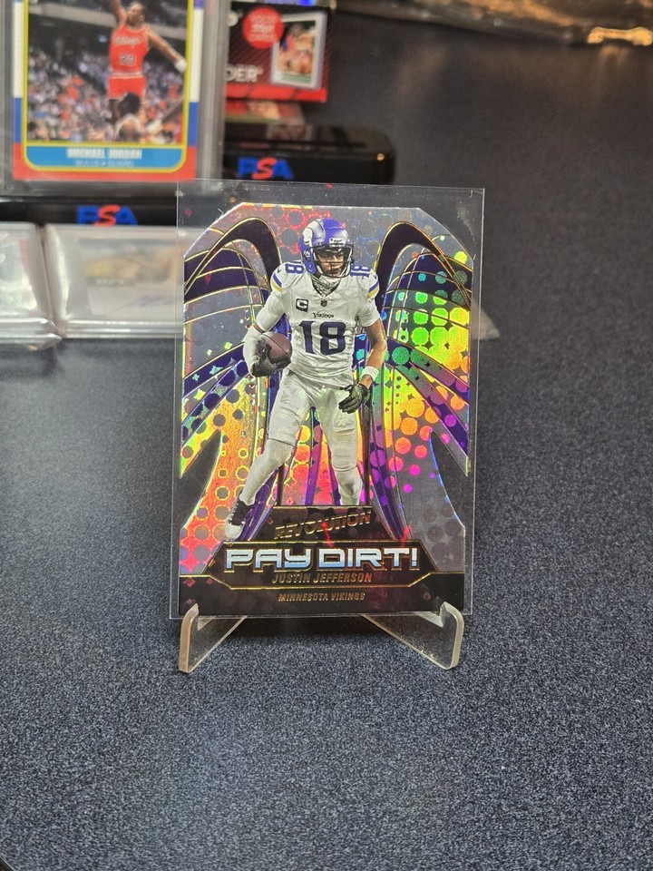 Justin Jefferson 2025 Panini Revolution Football #15 Pay Dirt! Die-Cut ...