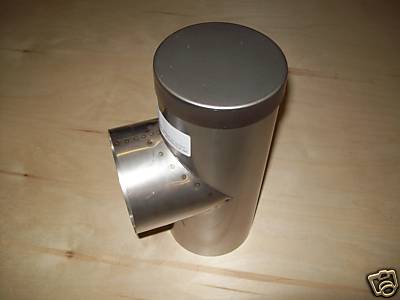 4" Stainless Single Wall Pellet Stove Clean Out Tee | eBay