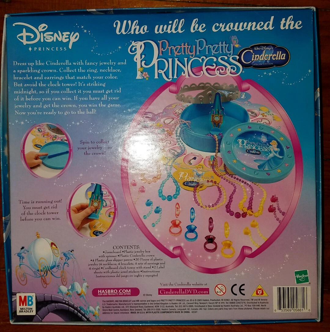 Pretty Pretty Princess Cinderella Edition Game - Disney Milton Bradley ...