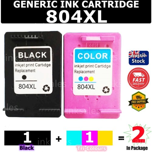2x NoN-OEM HP804XL 804XL HP804 Ink For HP ENVY 6220 6222 7120 7820 7822 ...