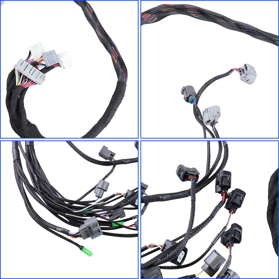 Tucked Engine Wire Harness For Honda Civic Integra 1992-2000 OBD2 D & B ...