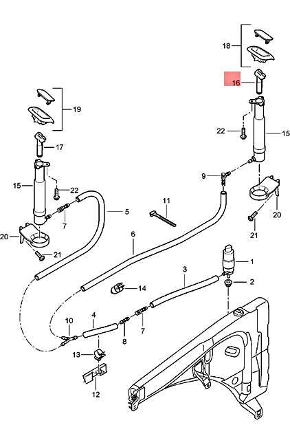 Genuine PORSCHE Cayenne Porsche 9PA Nozzle Holder Left 95562816300 | eBay