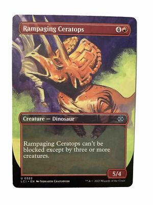 MTG LCI: Rampaging Ceratops (Creature Dinosaur) Extended Art Uncommon ...