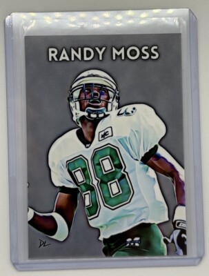 Randy Moss Limited Edition Signed Marshall Thundering Herd Trading Card ...