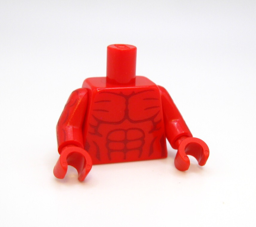 A Custom printed TORSO ASSEMBLY for Minifigures using Real LEGO® brick ...