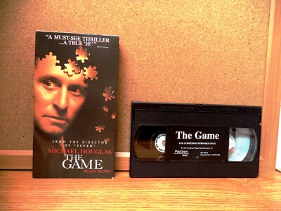 THE GAME (VHS 1998) FULL LENGTH SCREENER / DEMO TAPE, Michael Douglas ...