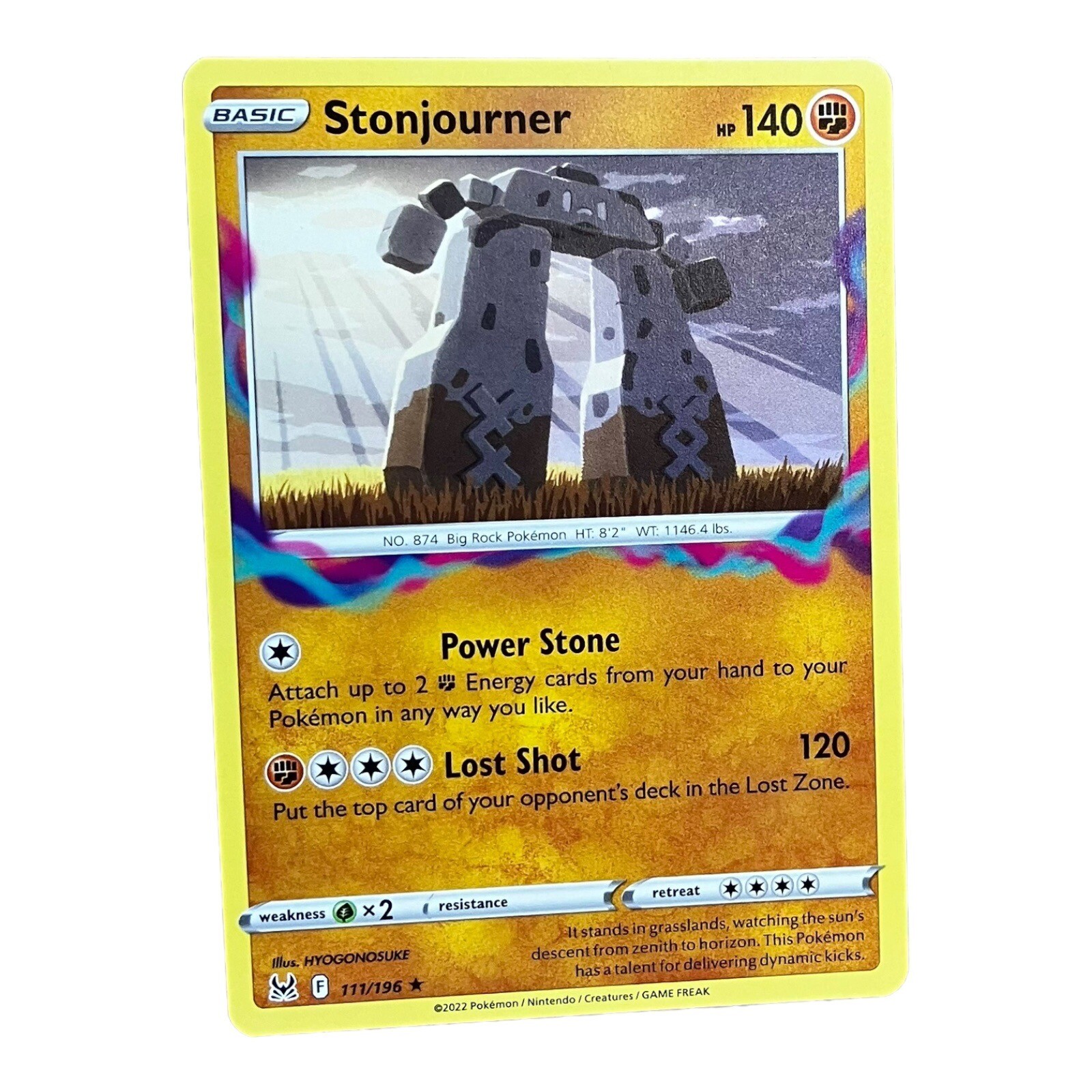Stonjourner #111/196 Lost Origin Pokemon Rare Card LP | eBay