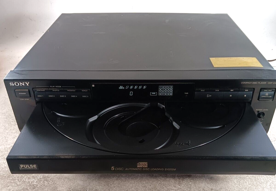 Sony CDP-C325 5 Disc Carousel CD Player 5 Compact Disk Changer No ...
