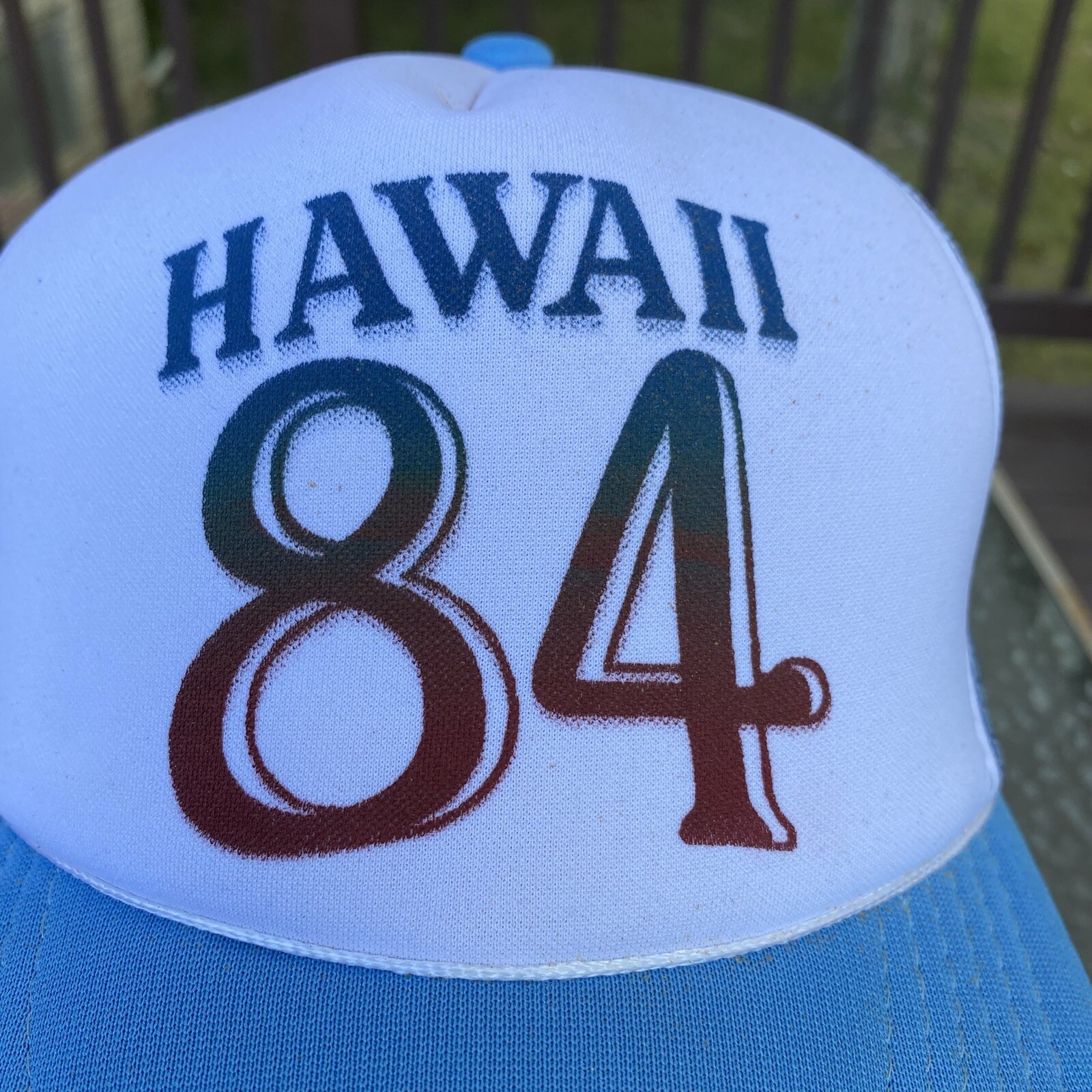 Vintage 1980s Snapback Trucker Mesh Hat Cap Hawaii USA 1984 Aloha ...