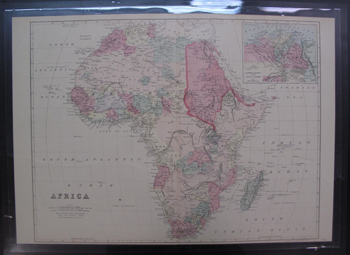 Mitchell Antique Hand Colored Map Africa Countries Lower Egypt 1882 | eBay