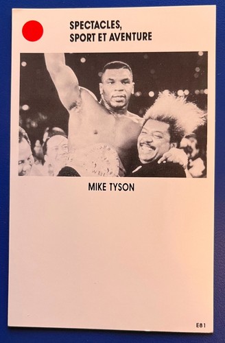 BOXE STAR MIKE TYSON KID DYNAMITE TRÈS RARE ROOKIE CARD FRENCH EDITION ...
