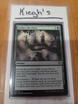 Mtg Gather The Pack | eBay