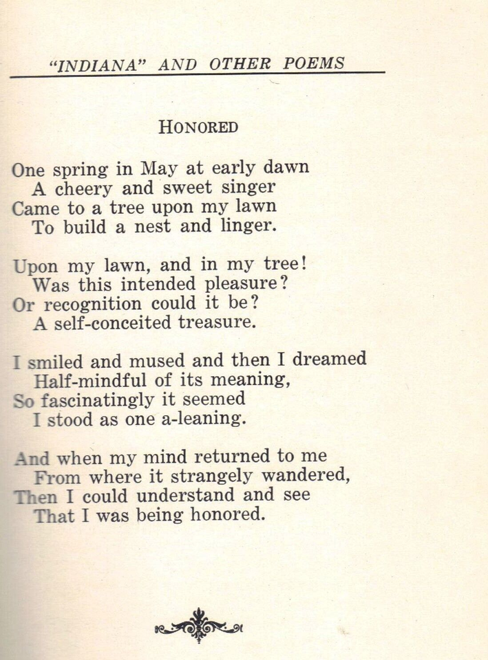 1930 HC Book - Indiana And Other Poems, By E.A. Richardson. SIGNED ...
