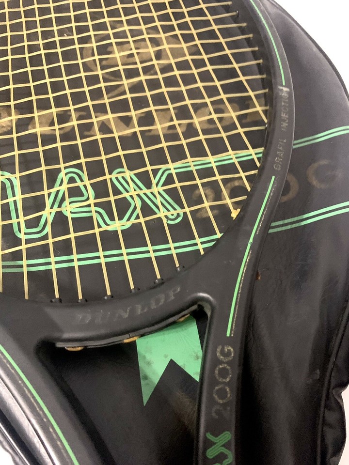 Tennis Racquet Racket Vintage Dunlop Max 200G Original Bag McEnroe | eBay