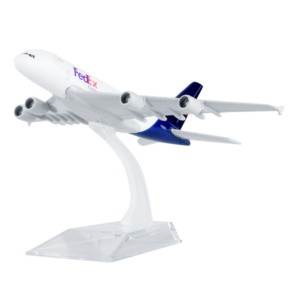 1/400 For Fedex A380 Airplane Model Diecast Transportation Plane ...