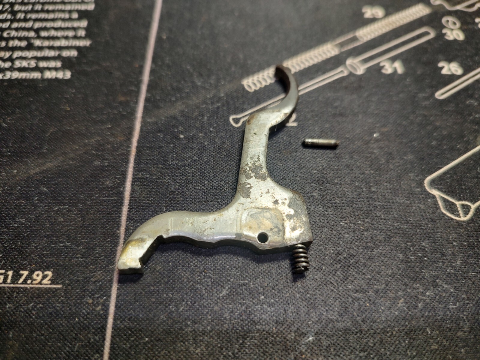 Remington Model 41 41P 22 cal 22 LR Long Rifle Parts - Trigger, Pin ...