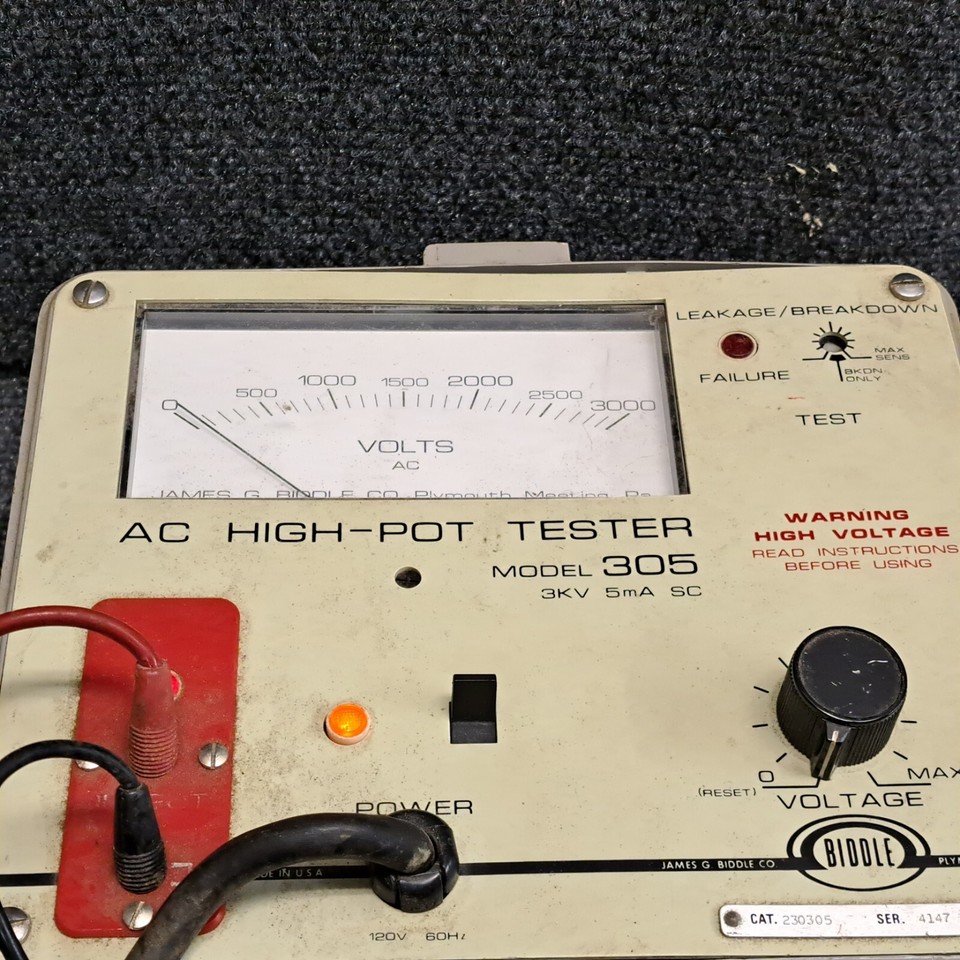 Biddle 305 AC High Pot Tester | eBay