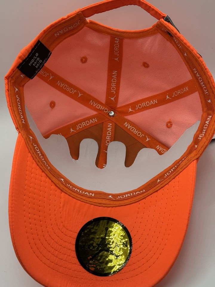 Air Jordan Jump Man Logo Cap, Hat Orange | eBay UK