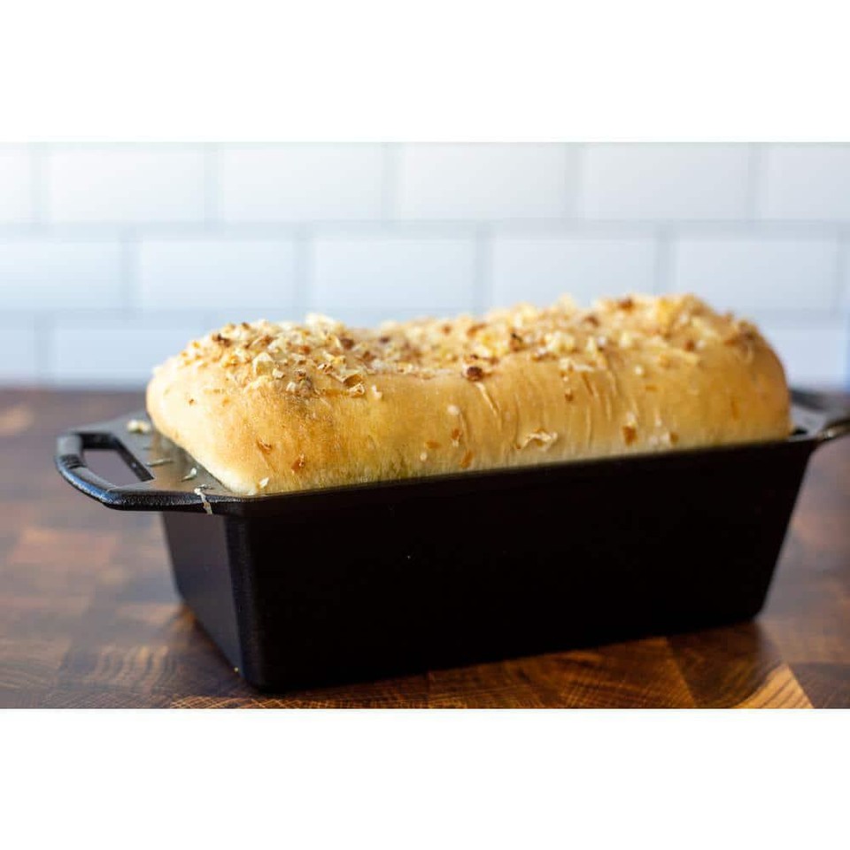 Lodge Cast Iron Bread Loaf Pan Rectangle Bakeware Baking Broiler ...