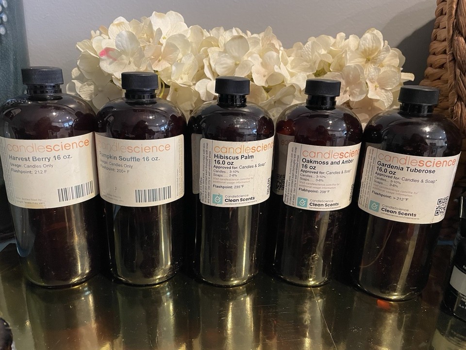 CandleScience Candle Making Supplies Fragrance Oil Lot – 42 Bottles ...