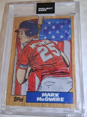 TOPPS PROJECT 2020 MARK MCGWIRE 1987 TOPPS CARD #366 BY BLAKE JAMIESON ...