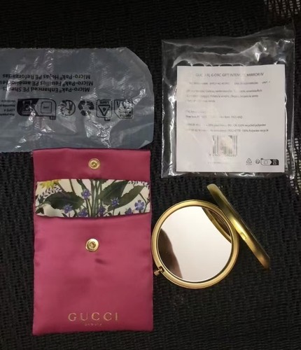 Floral Pattern Compact Mirror Beauty Promo Gift with Pouch | eBay