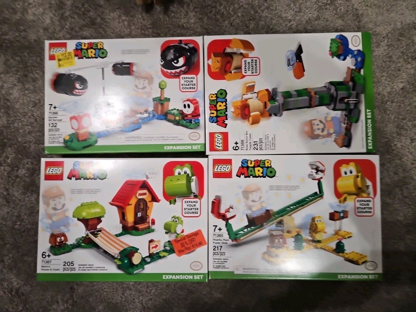 LEGO Super Mario Lot 71367 71366 71388 71365