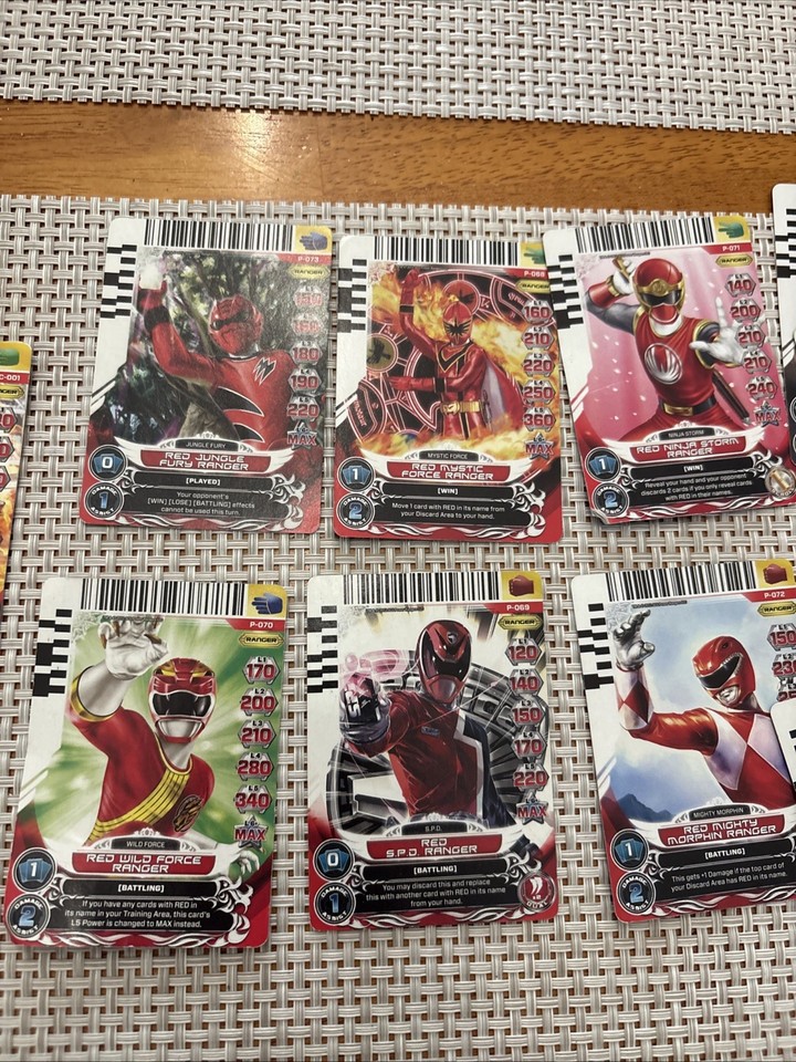 Power Rangers Action Card Game Lot With MORPHER AND HOLDER | eBay
