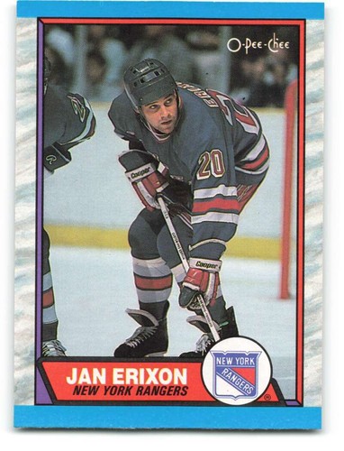 1989-90 O-Pee-Chee #96 Jan Erixon NM-MT NY Rangers New York Rangers | eBay