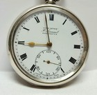 H SAMUEL MANCHESTER SILVER POCKET WATCH SWISS MOVEMENT 10 JEWELS SIZE ...