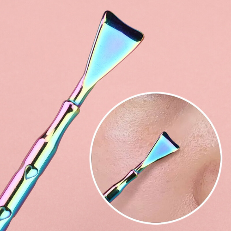 Pimple Remover Stainless Steel Skin Scrubber Spatula Pore Cleaner Tool ...