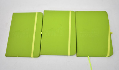 Lot of 3 Mini Notebooks Journals Lime Green BRANDED 5-1/8" x 7" Small ...