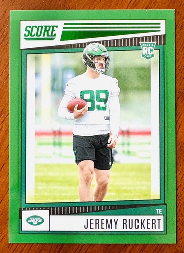2022 Panini Score #373 Jeremy Ruckert Rookie Card GREEN COLOR MATCH ...