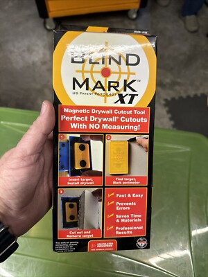 The Original Blind Mark Magnetic Drywall Cutout Tool 4 Pc Set NOS | eBay