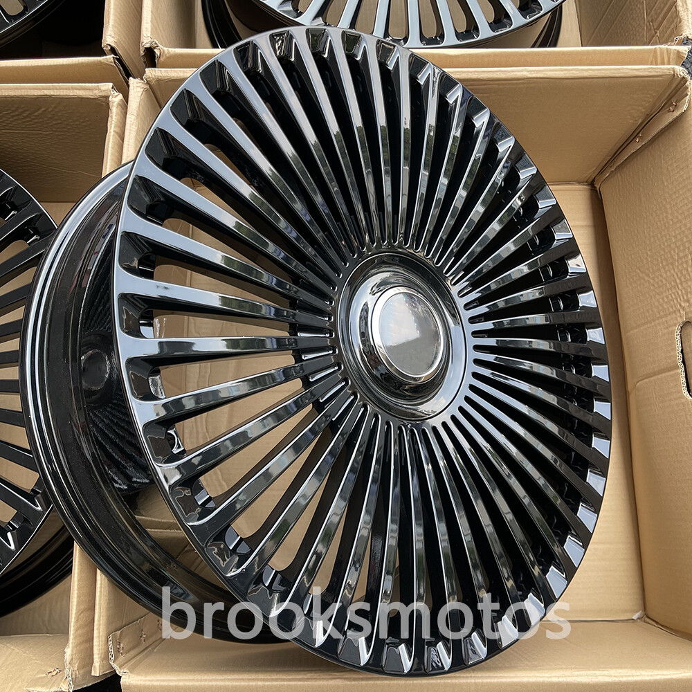 24" GLOSS BLACK MULT SPOKE STYLE FORGED WHEELS RIMS FITS FOR RANGE ...