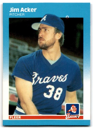 1987 Fleer Jim Acker , Atlanta Braves #509 | eBay