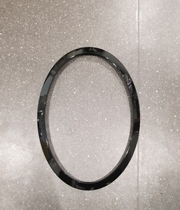 MINI GENUINE F55 F56 F57 BLACK HEADLIGHT TRIM RING SET 51137449209 / ...