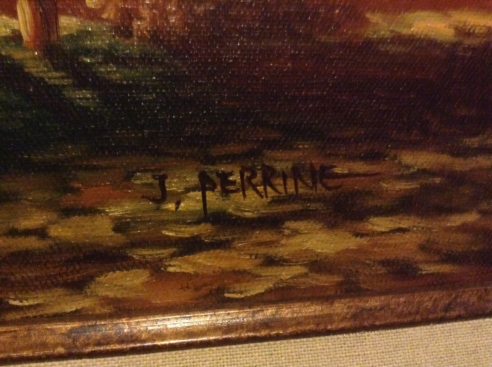 "Mallard ducks flying over Lake" oil painting on canvas By J. Perrine ...