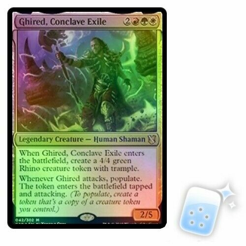 2XFOIL OVERSIZE GHIRED, CONCLAVE EXILE Commander 2019 Magic MTG | eBay