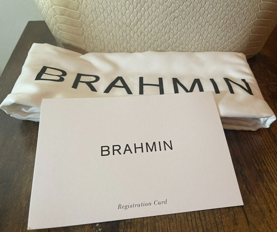 Brahmin Medium Bowie Praline Plaza Tote R33 1272 00565 | eBay