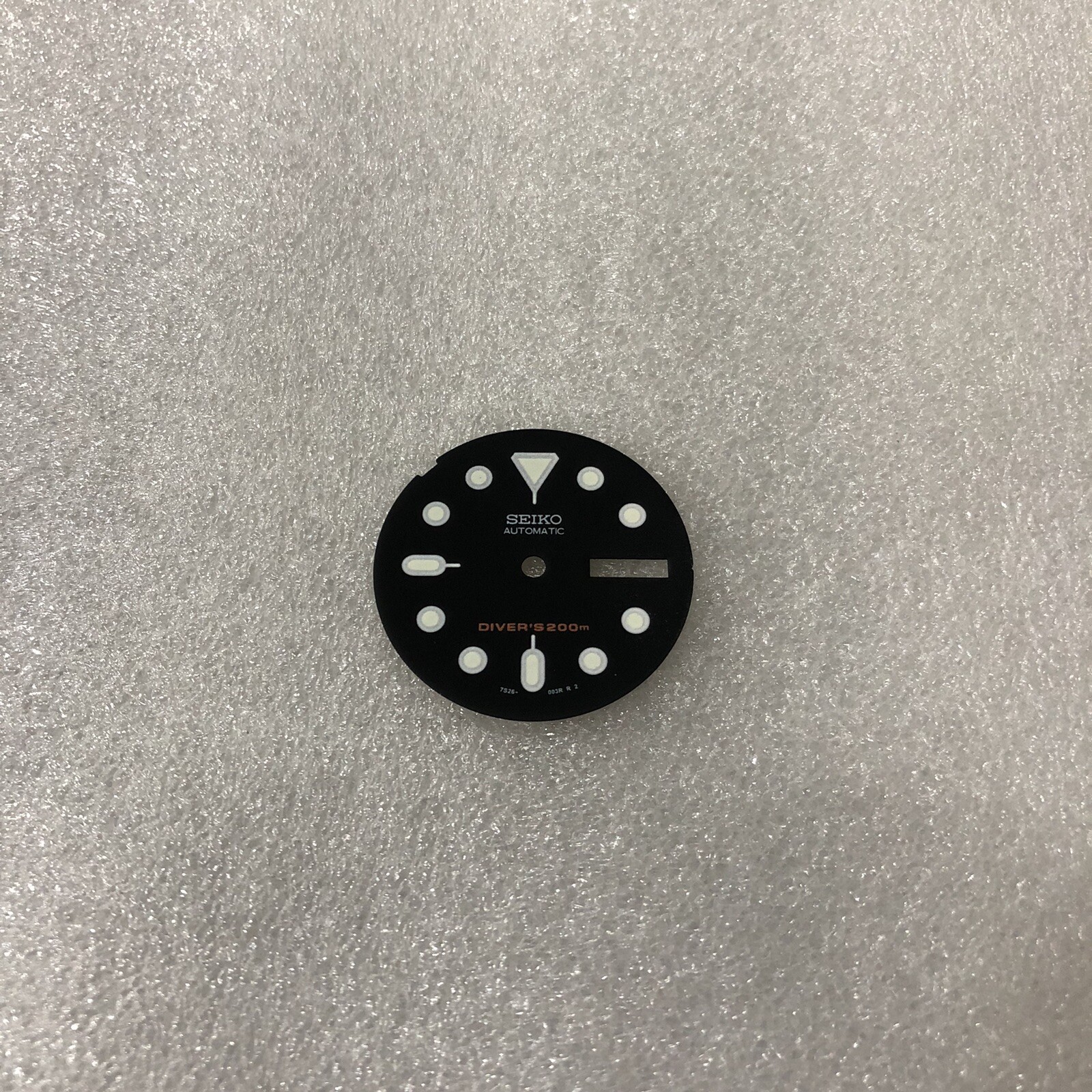 027 SEIKO REPLACEMENT BLACK DIAL LUMINOUS MARKERS SKX013 7S26-0030 ...